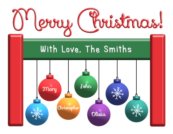 personalized christmas greeting cards – the gifted tag